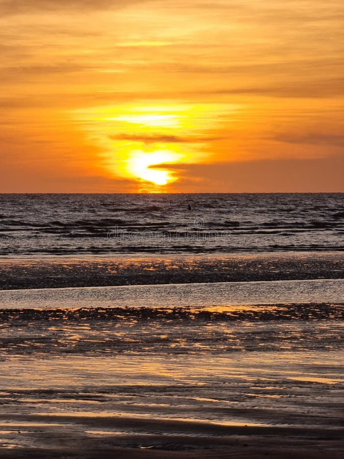 Sunset from Merauke Papua Indonesia Stock Image - Image of leaf ...