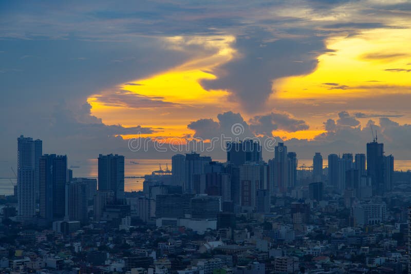 Colorful Sunset at Manila Bay Stock Image - Image of manila, beautiful ...