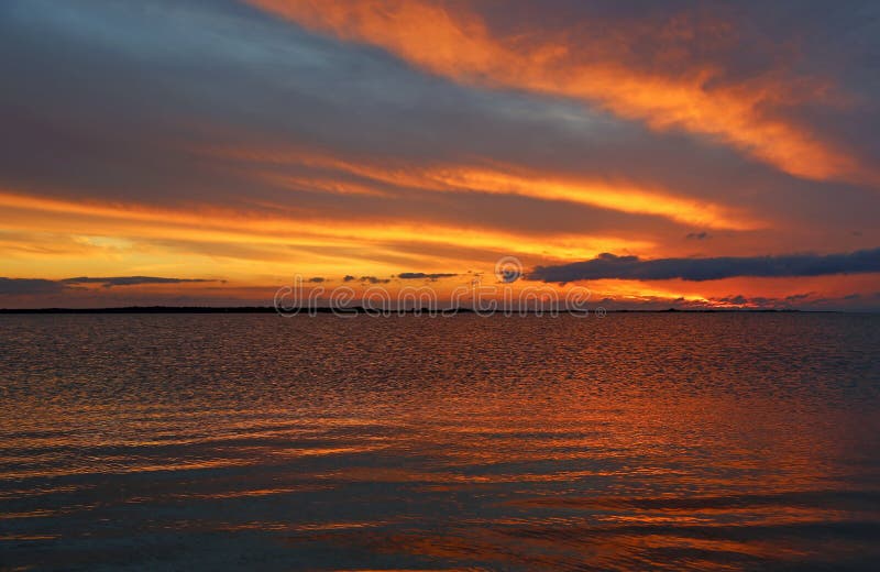 The sky in sunset fire stock image. Image of evening - 154436371