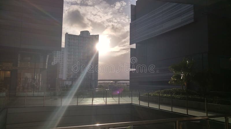 Sunset in Miami Brickell City Centre Mall Editorial Photography - Image ...