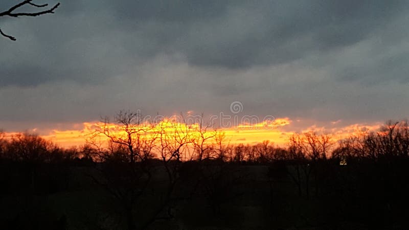 Sunset in the Midwest stock photo. Image of ozark, home - 94019180