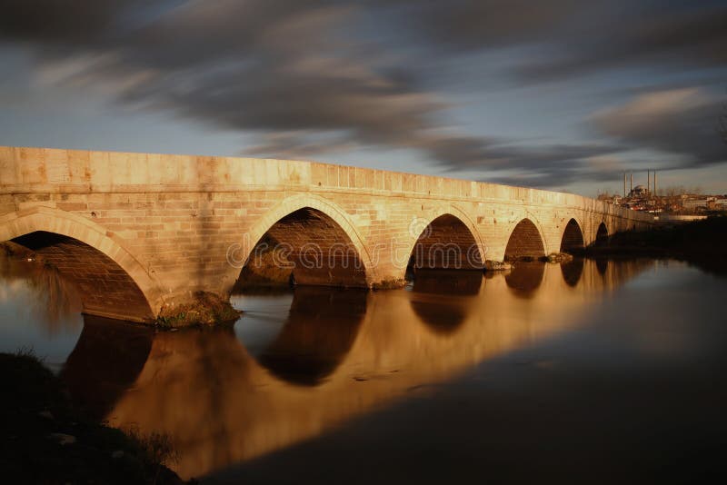 Sunset Miror Bridge stock image. Image of sunset, miror - 109731509