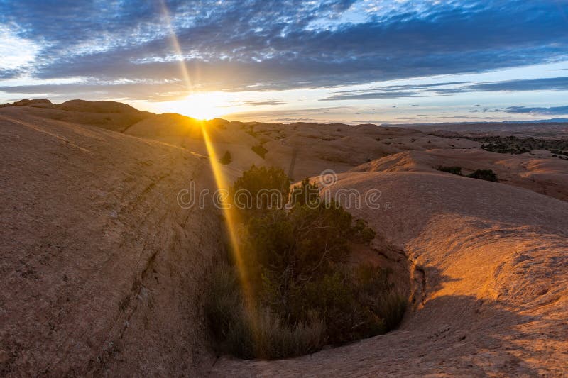 Sunset in Moab backcountry stock photo. Image of moab - 320379230