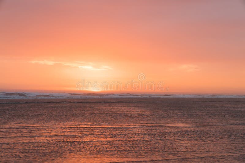 Sunset at Moclips Washington State Stock Image - Image of evening ...