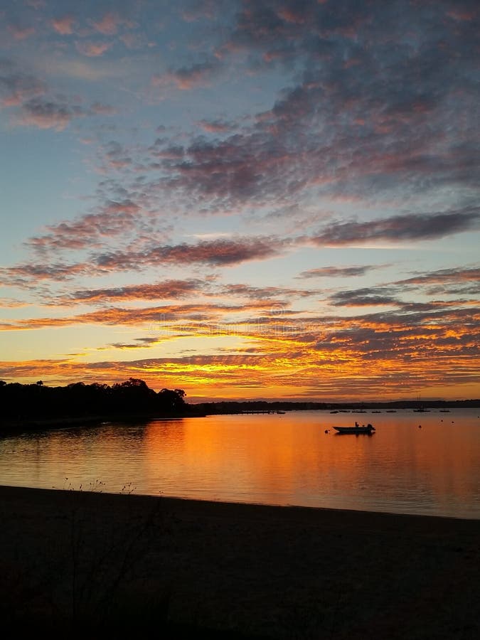 Sunset at Monument Beach stock image. Image of beach - 77026017
