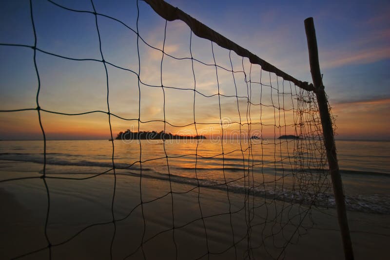 Sunset Mood of Tropical Beach Stock Image - Image of stones, blue: 6778927