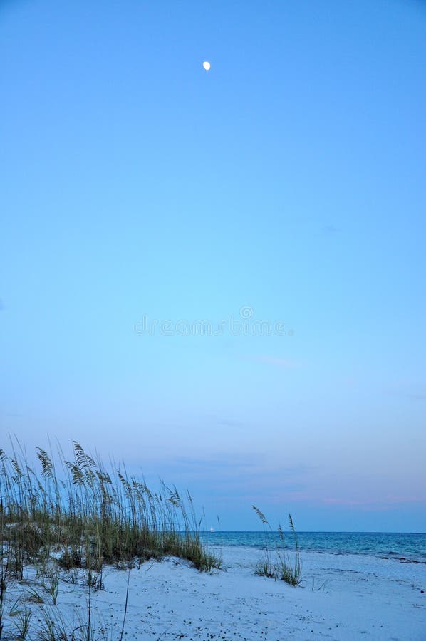 Sunset and moon stock photo. Image of sail, waves, ocean - 46247366