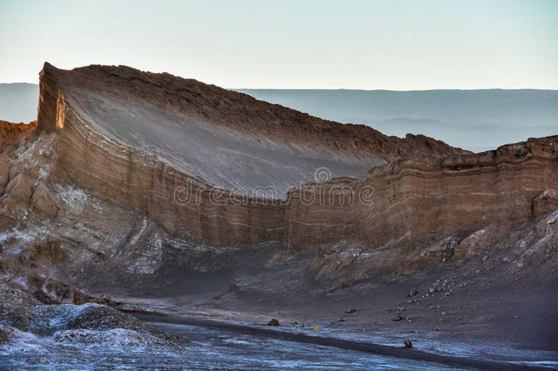 Sunset in the Moon Valley in the Atacama Desert, Chile Stock Image ...