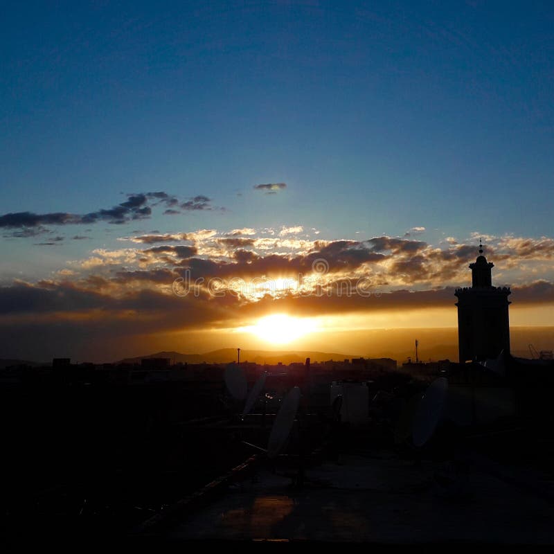 Sunset in Morocco stock photo. Image of sunset, color - 11315792
