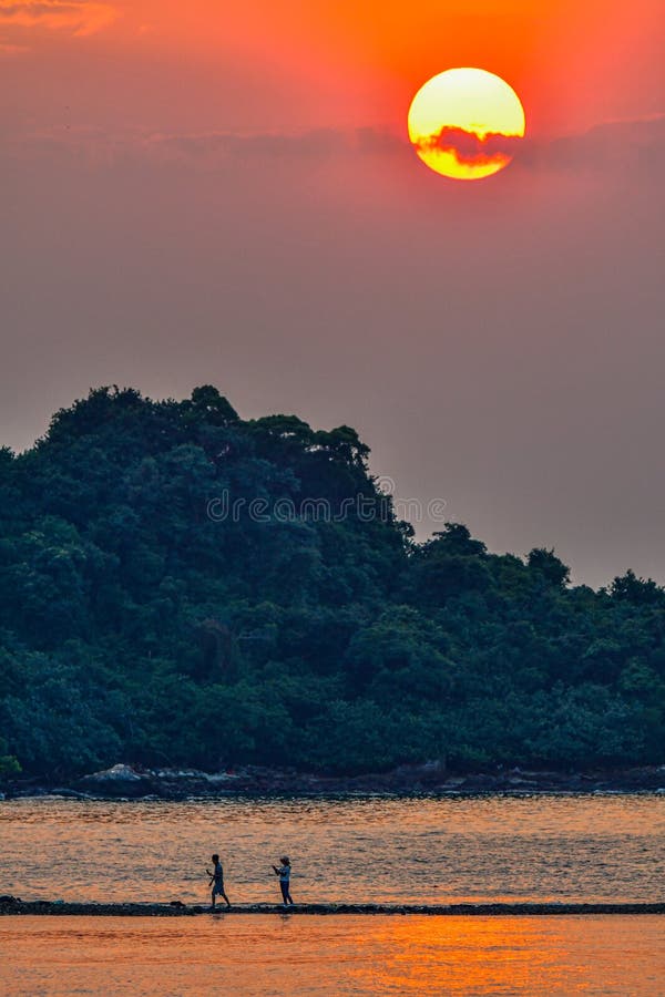 Sunset the Most Biggest Natural Beauty Stock Image - Image of lighting ...