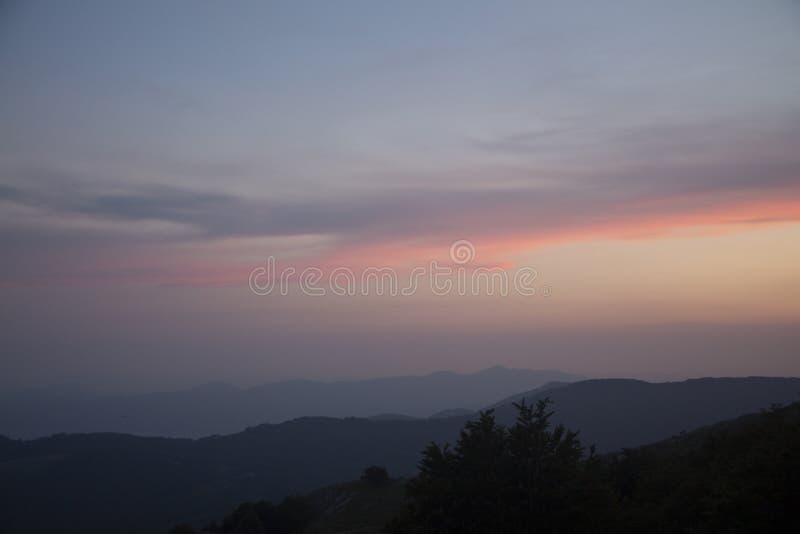 Sunset on the Mountain Summit Stock Photo - Image of mountain ...