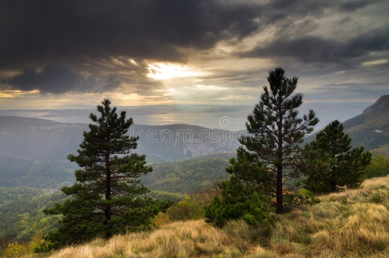 Boulder Colorado Mountain Range Sunset Panorama Stock Photo - Image of ...