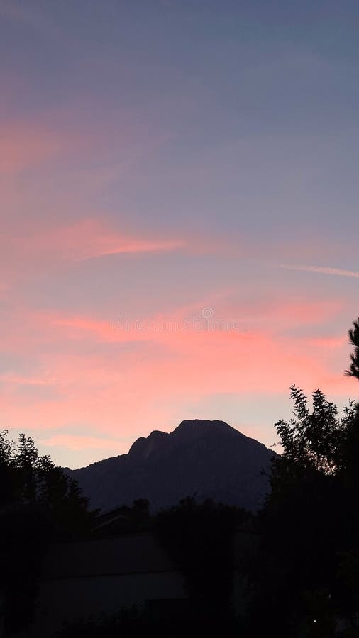 Sunset in the Mountains of the Turkey Stock Photo - Image of nature ...