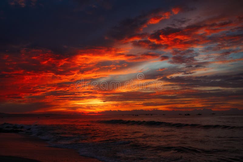 Sunset stock image. Image of nature, dawn, recreation - 105180621