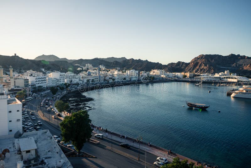 Mutrah Fort, Muscat, Oman stock image. Image of muscat - 172084251
