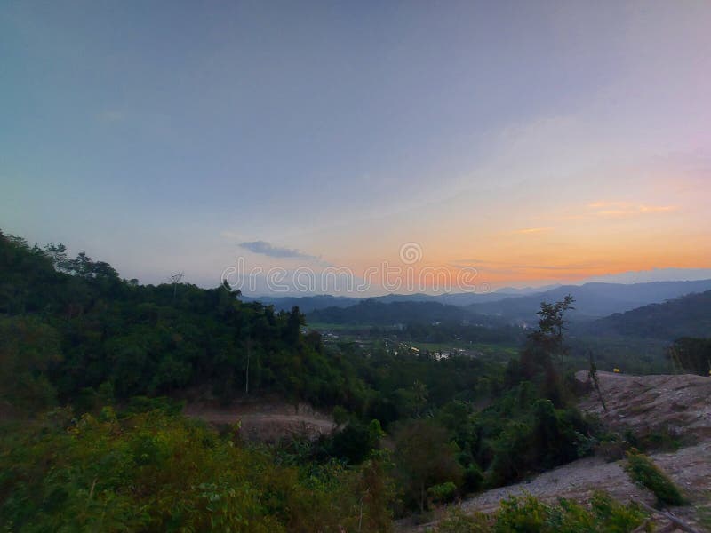 Sunset in Mutun Beach Bandar Lampung Stock Photo - Image of lampung ...