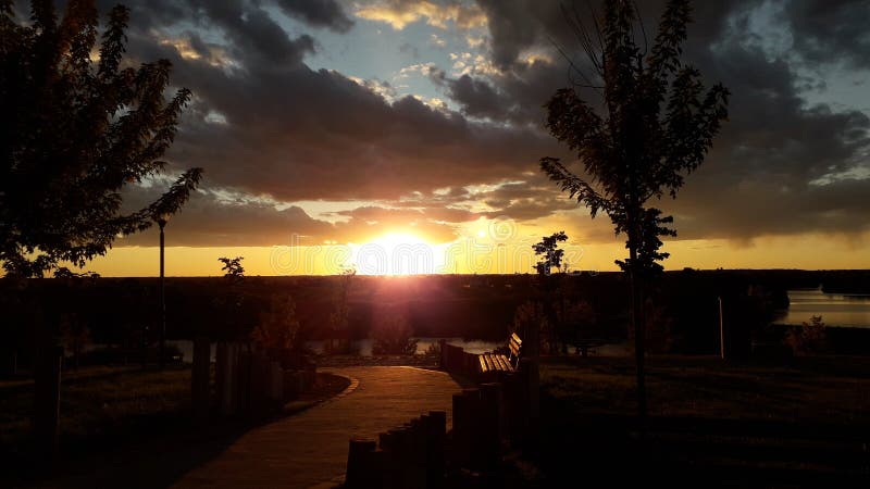 Sunset stock image. Image of buftea, romania, sunset - 130730965