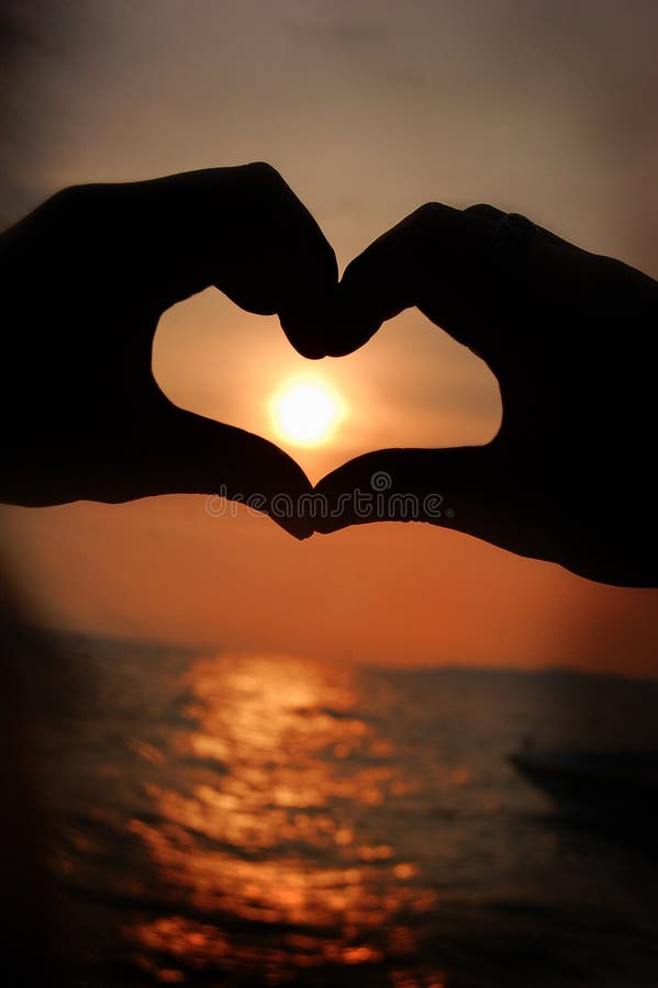 Sunset in my heart stock photo. Image of warm, dusk, water - 5749234