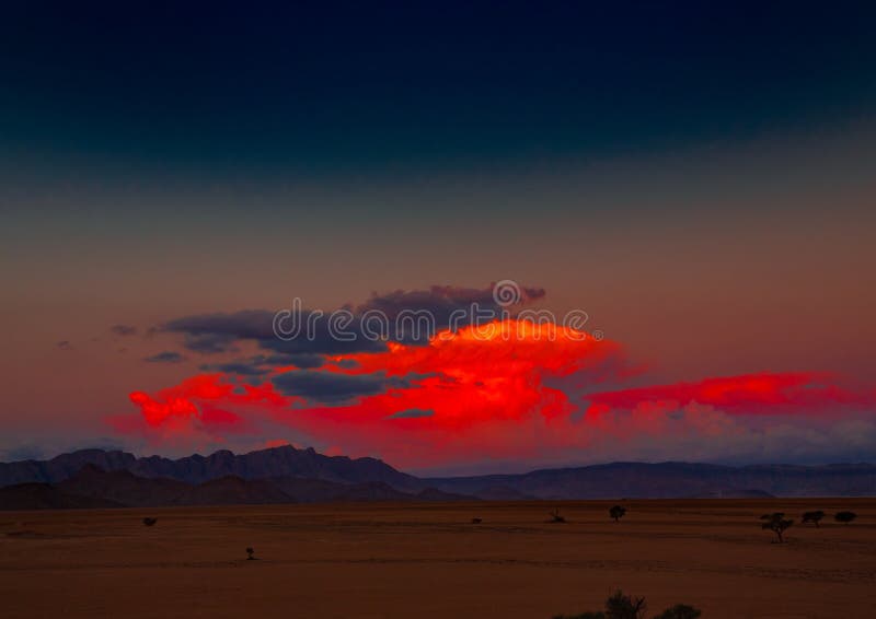 Sunset at the Namib Desert in Namibia Stock Image - Image of travel ...