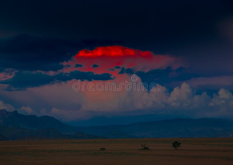 Sunset at the Namib Desert in Namibia Stock Image - Image of dawn ...