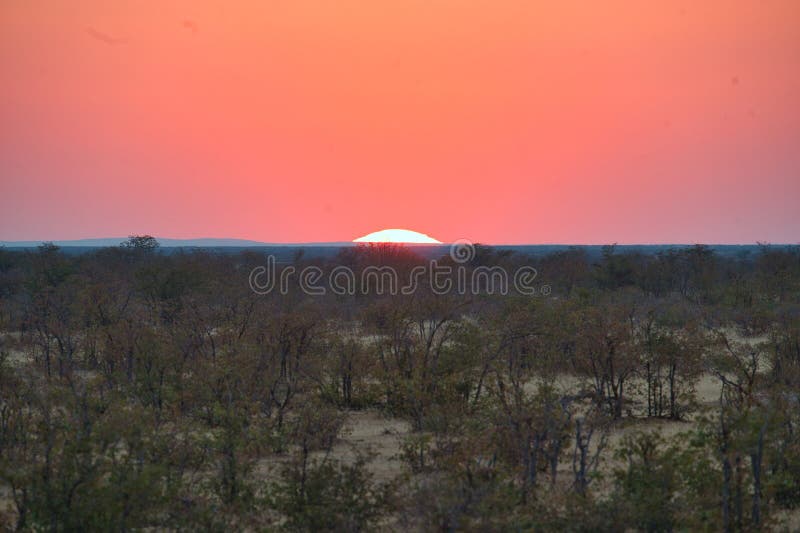 Sunset in Namibia stock photo. Image of sunrise, plateau - 371412440