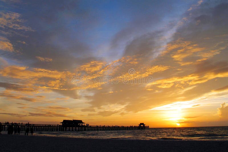 Sunset Naples stock image. Image of blue, mexico, tourism - 88598675
