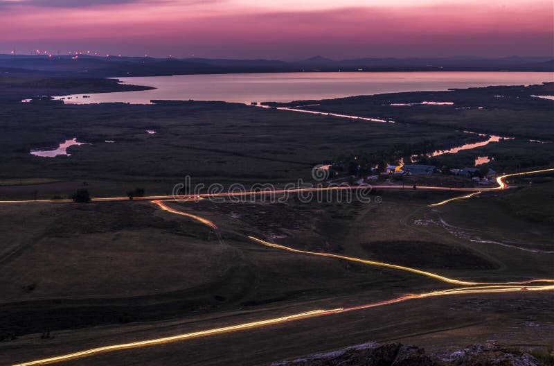 Sunset stock photo. Image of citadel, sunset, long, magenta - 58796078