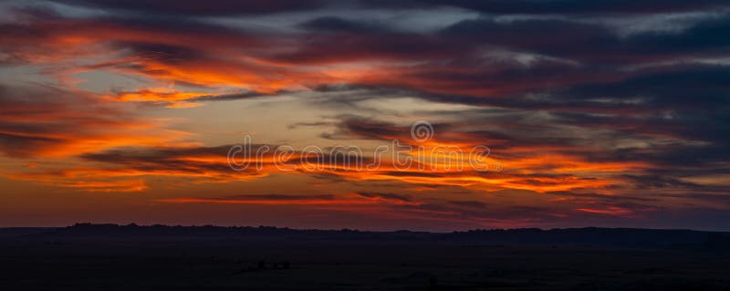 Sunset Near the Homestead Overlook Stock Image - Image of elements ...