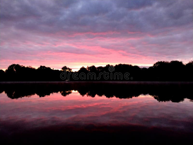 Sunset Near Oparno Village in Winter Evening Stock Image - Image of ...