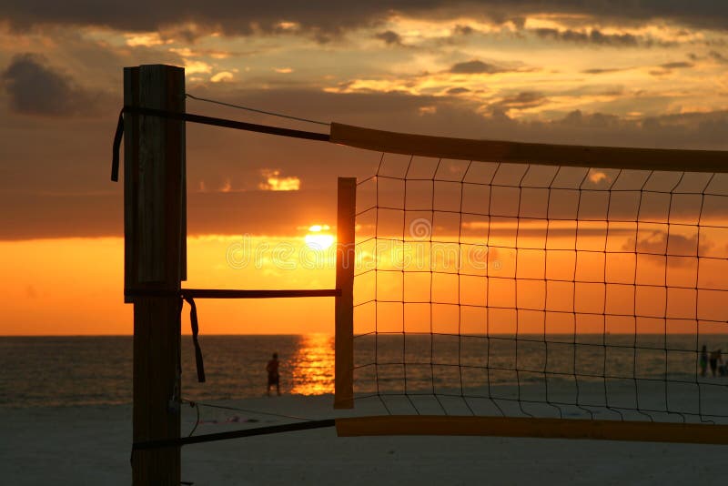 Sunset in a net stock image. Image of shore, water, coastal - 13004569