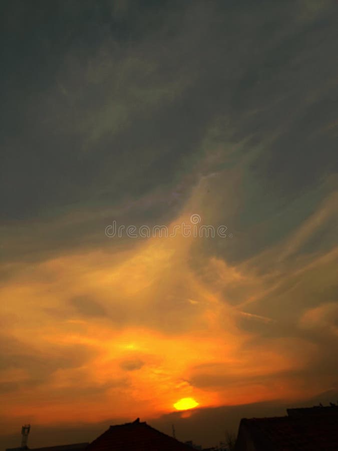 Sunset never fail stock photo. Image of fail, orange - 285417712