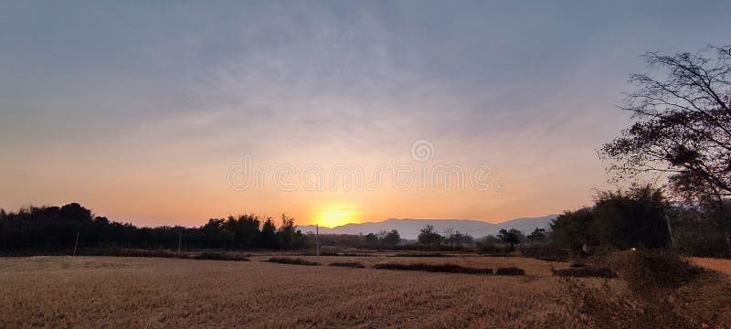 Sunset for a New Journey for Tomorrow Odisha Stock Image - Image of ...