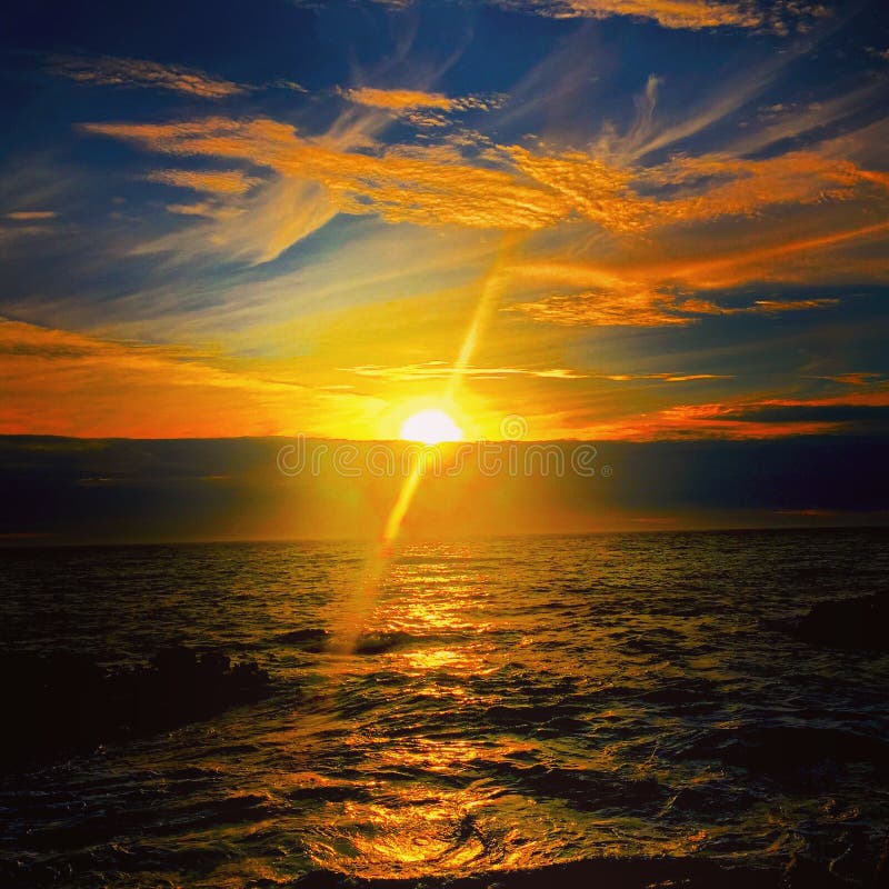 Sunset no.5 stock image. Image of colorful, california - 60826287