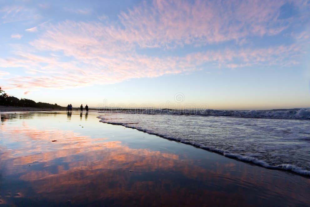 Sunset at Noosa Beach stock photo. Image of dawn, afternoon - 147076