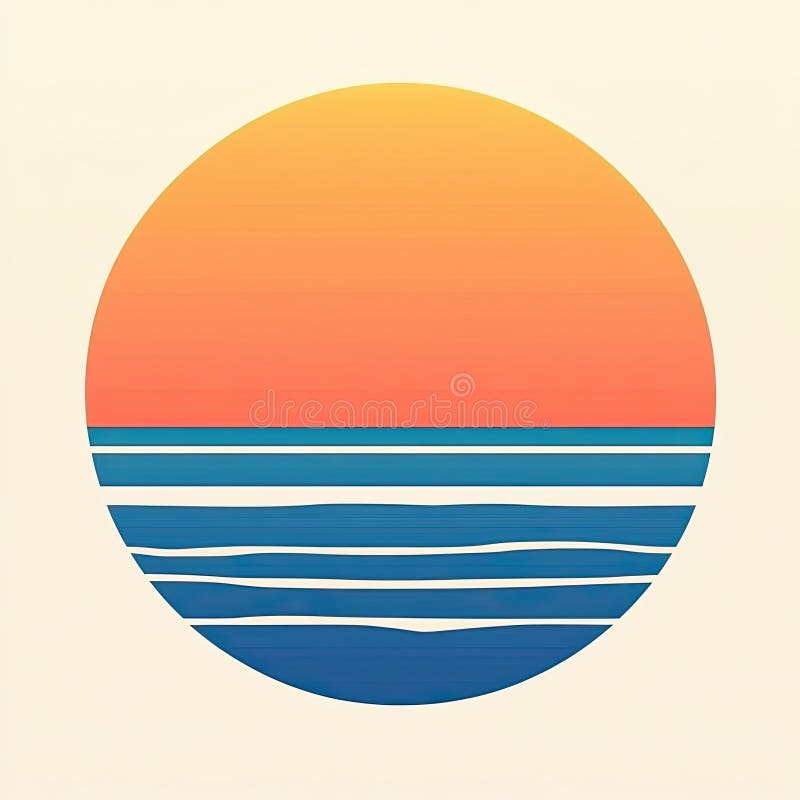 Ocean circle design stock vector. Illustration of water - 123939755