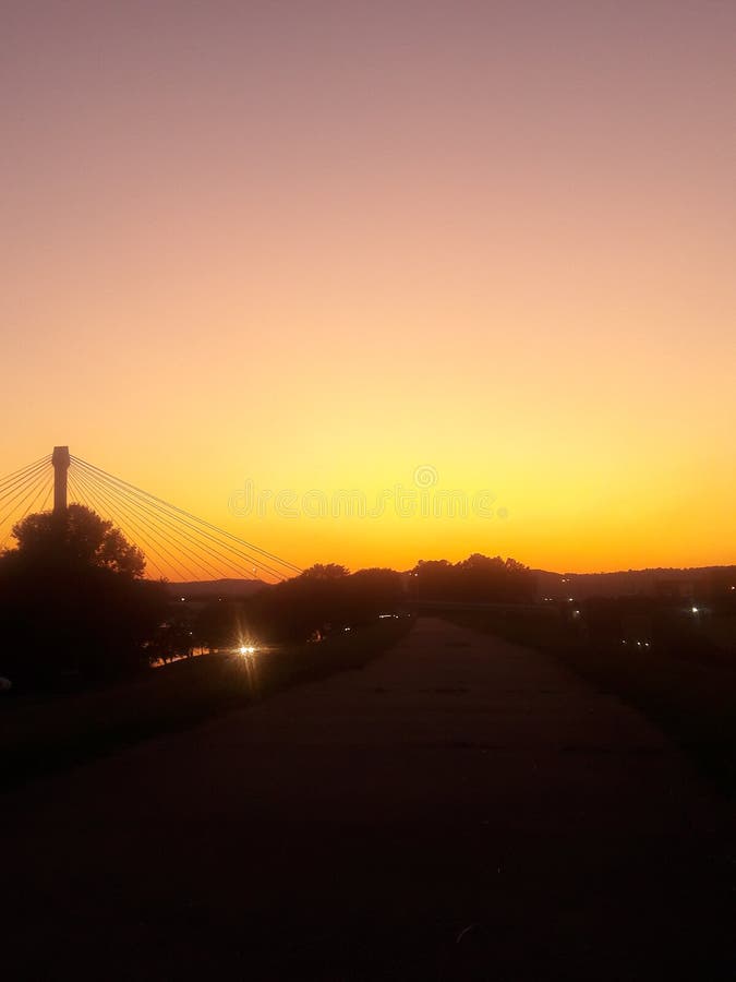 Sunset Ohio River Clear Beautiful Stock Image - Image of sunset, ohio ...