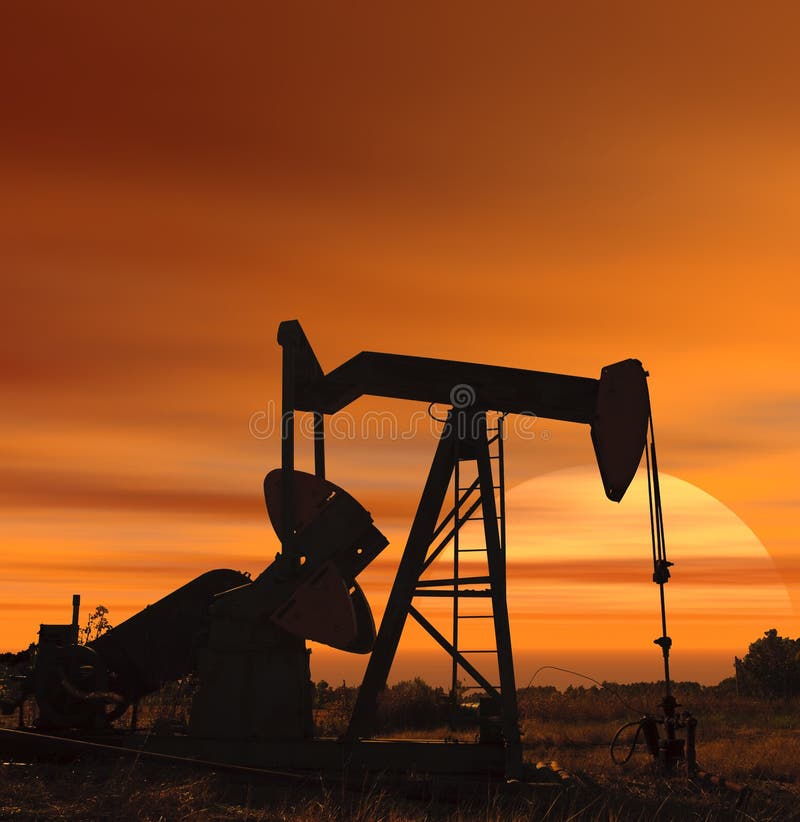 Sunset for oil stock photo. Image of industrial, environment - 14097728