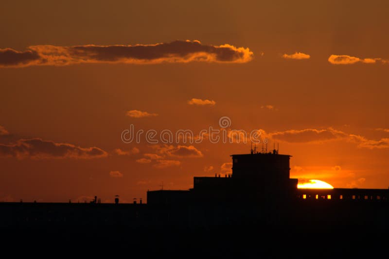 Sunset stock photo. Image of cloud, skyline, silhouette - 52955604