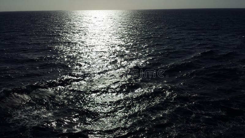 Sunset on the Open Ocean stock image. Image of sunset - 154236697