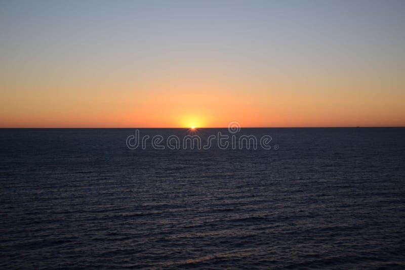 Sunset In Open Sea Picture. Image: 83065205