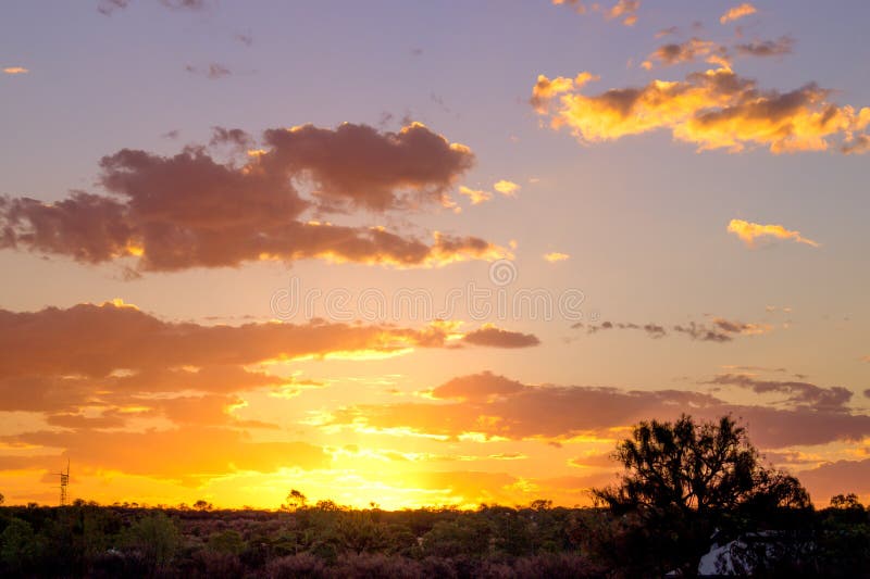 Sunset Outback Australia stock photo. Image of australia - 31939422