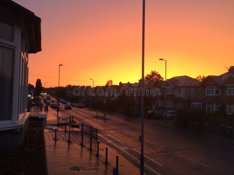 Sunset outside window stock image. Image of window, lonely - 87547179