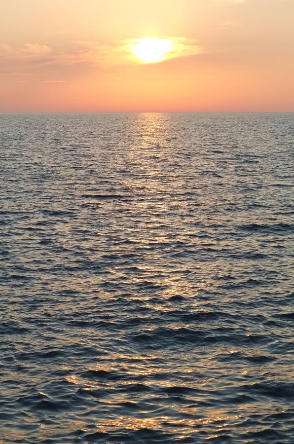 Sunset Over Adriatic Sea Vertical Stock Image - Image of beautiful ...