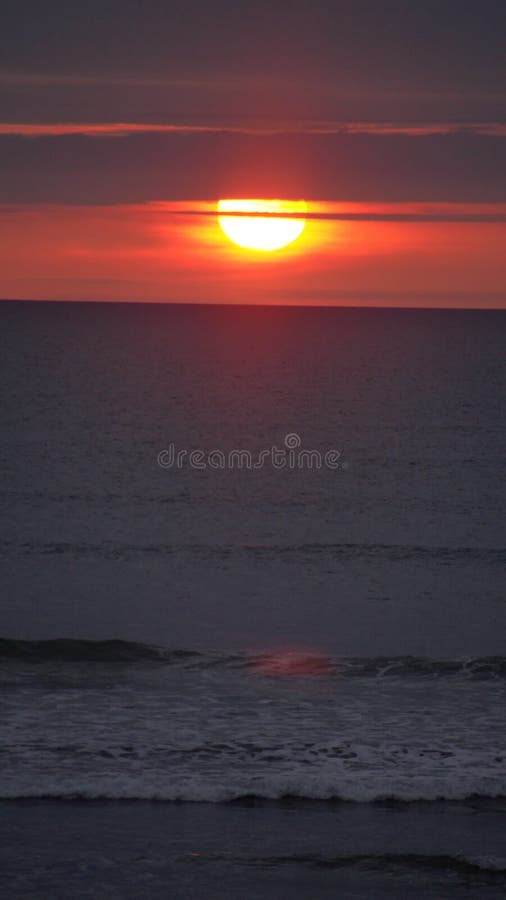 Sunset over the beach stock photo. Image of ocean, latin - 254651908