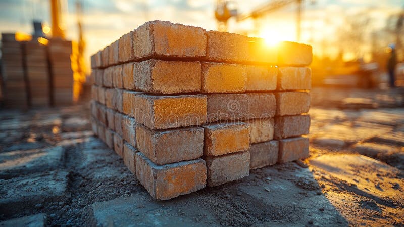 Sunset Over Bricks Site Stock Photos - Free & Royalty-Free Stock Photos ...