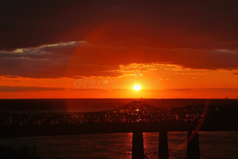 Sunset over Bridge 2 stock photo. Image of bridge, view - 102825158