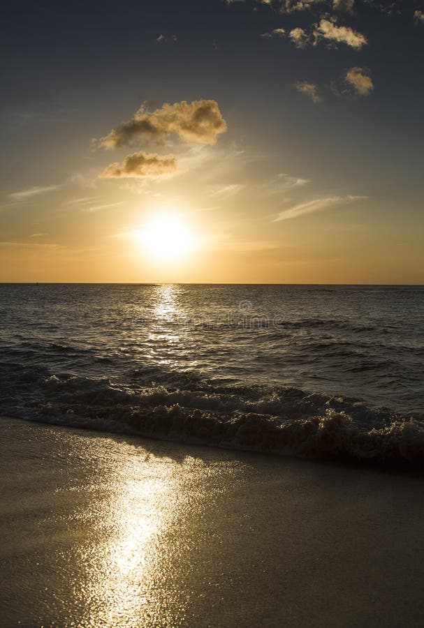 Pacific sunset stock photo. Image of droplets, foaming - 30171292