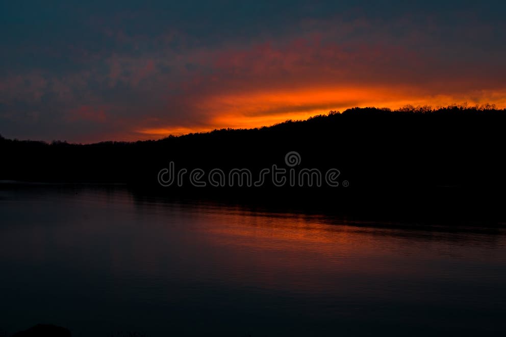 Sunset over Clemson stock photo. Image of night, hike - 87804580