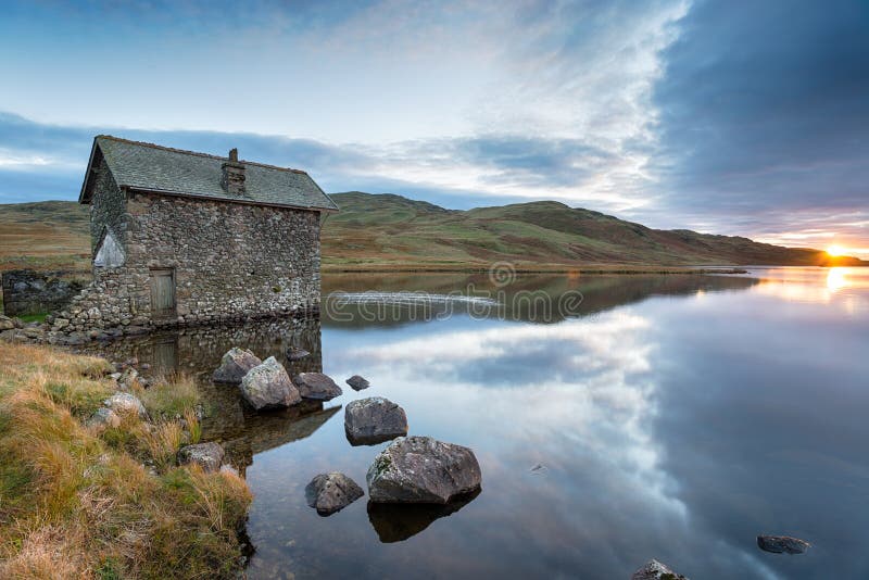 Sunset Over devoke Water stock photo. Image of nature - 86369056