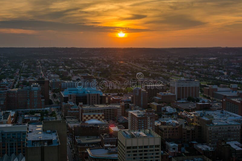 Sunset Over Downtown Baltimore, Maryland Editorial Photography - Image ...